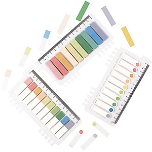 Morandi Sticky Notes, Writable Index Tabs, Set of 10 x 3 Packs Colorful Macaron Memo Stickers, Waterproof for Books, Folders, Glass, Monitors & Filing Cabinets, 200 Pieces/Pack, Morandi