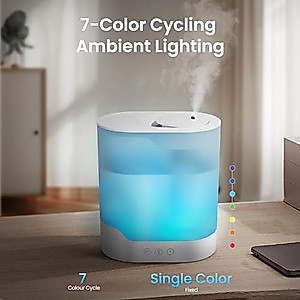 YOGIN humidifiers for Bedroom, 3L Ultrasonic Cool Mist Humidifiers for Home Baby NTop Fill Smart Air Humidifier Runs for up to 40 Hours