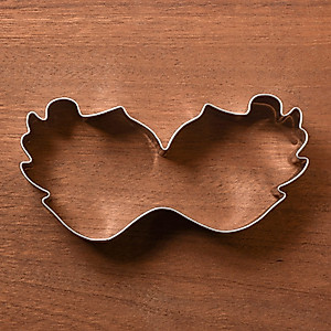 LILIAO Party Mask Cookie Cutter - 4.3 x 2.2 inches - Birthday Biscuit Fondant Sandwich Bread Mold Cutters - Stainless Steel - by Janka