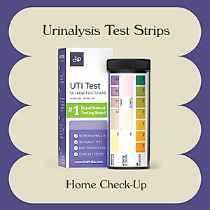 Complete Natural Products UTI Test Strips & Kit - UTI Testing Kit, 50 Count Test Strips for pH, Leukocytes, & Nitrites