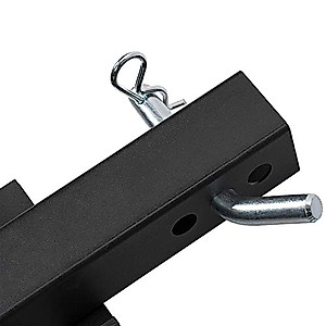 Rear 2’’ Receiver Trailer Tow Hitch Step Bar Bumper Guard W/Led Brake Light for Truck SUV Van