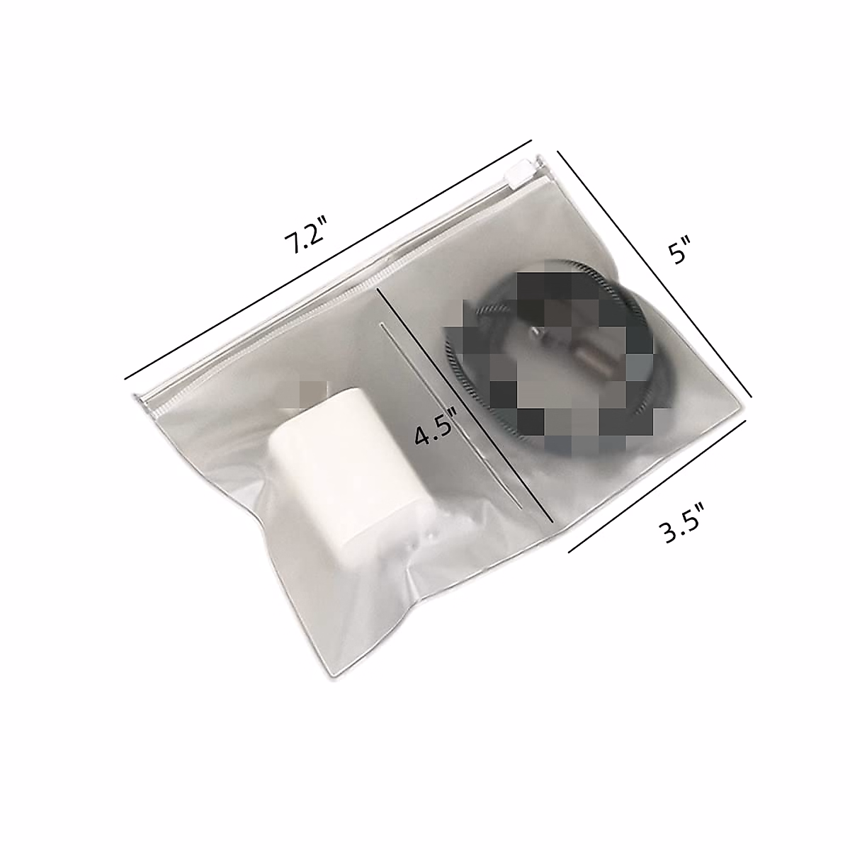 50 Jewelry Bags Clear Necklace Zipper Bags,Double Pocket 3.5x4.5 inch PVC Zipper Lock Bags,Frosting Jewelry Anti Oxidation Bag Clarity Tarnish Prevention,Resealable Storage of Jewelry(2 pockets)