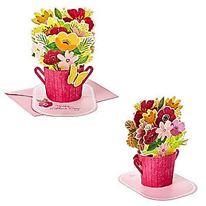 Hallmark Paper Wonder Mothers Day Pop Up Card (Flower Bouquet, You Deserve This Day)