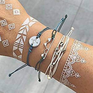 choice of all String Bracelets for WomenMen Summer Wave Bracelet Set for Teen Girls Waterproof Surfer Ankle Bracelet for Men Boys Friends