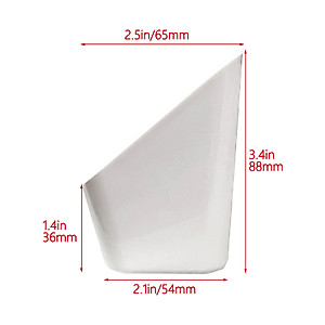 Aiwaiufu Kitchen Sink Front Trays Tip Out Tray Set 14 Inch Polymer Plastic White (2 Pack)