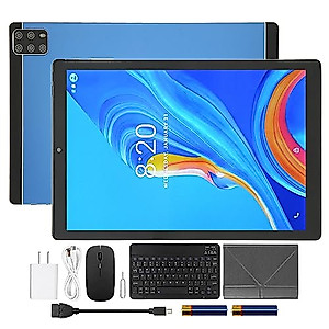 Honio Tablet, 6GB 128GB US Plug 100‑240V 5GWiFi 1960x1080 2-in-1 Study Tablet (US Plug)