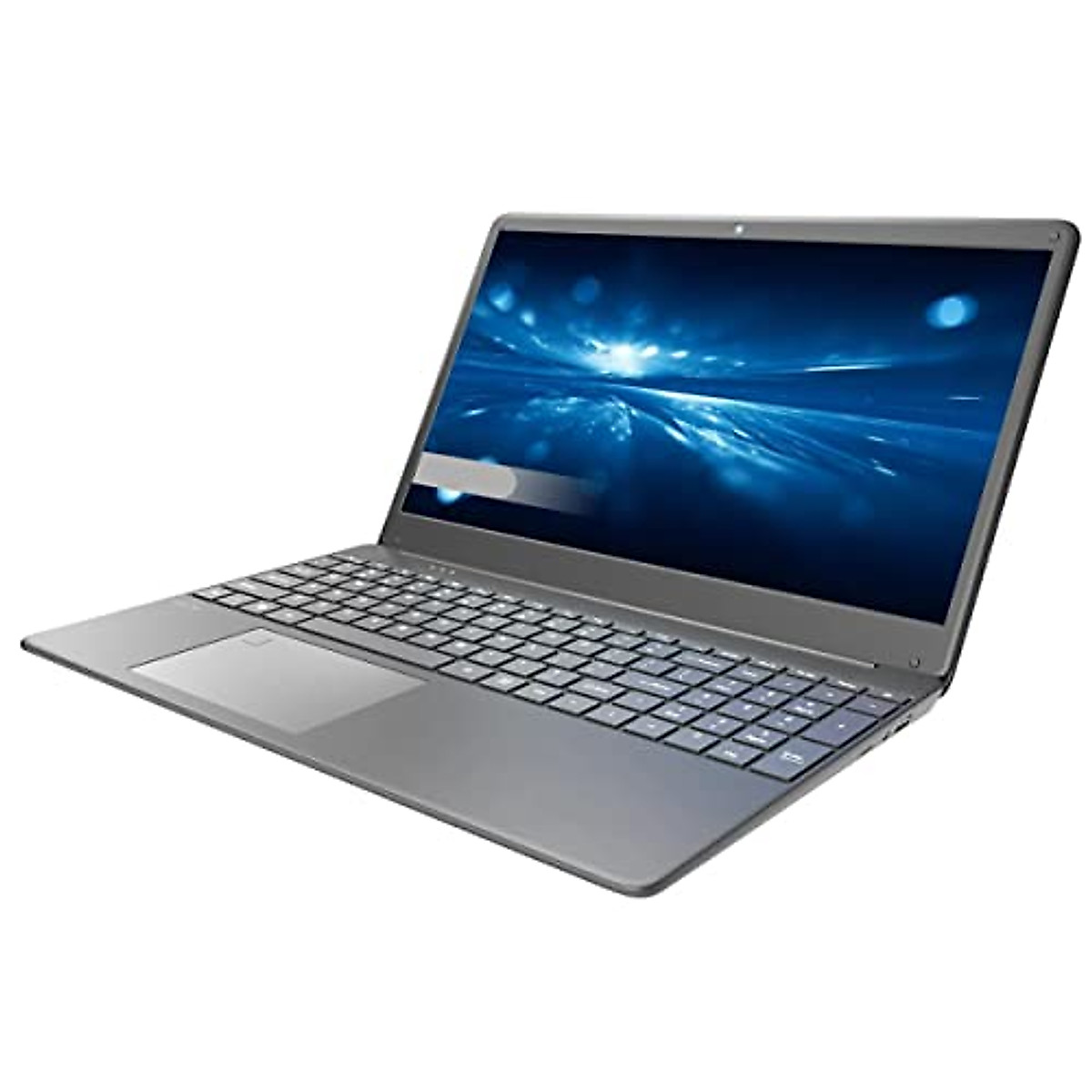 Hugo Tech Mart 15.6" FHD IPS Ultra Slim Laptop, Intel i3-1115G4, 4GB RAM, 128GB SSD, HDMI, Webcam, Fingerprint Reader, Super-Fast WiFi Up to 1300 Mbps, Win 11, Dale Grey (Renewed)
