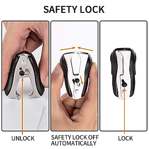 Staple Remover with Safety Lock, Staple Remover Tool, Staple Puller, Stapler Removers Pack of 2 (2)