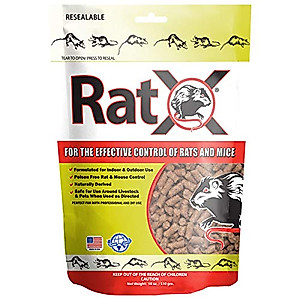 RatX 18oz Bag All-Natural Poison Free Rat and Mouse Control Pellets