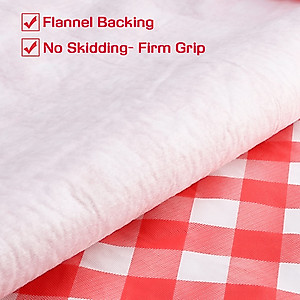 LINPRO 6ft and 8ft Fitted Picnic Table Cover and Bench Covers. These 2 Most Common Sizes Reusable Outdoor Picnic tablecloths with Elastic Will Cover Most Camping Picnic Tables and Folding Tables.
