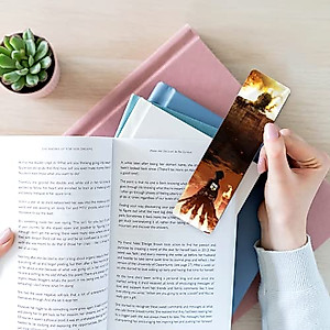 Bookmarks Metal Ruler Attack Measure Titans Bookworm Bookography Reading Tassels for Book Bibliophile Gift Reading Christmas Ornament Markers