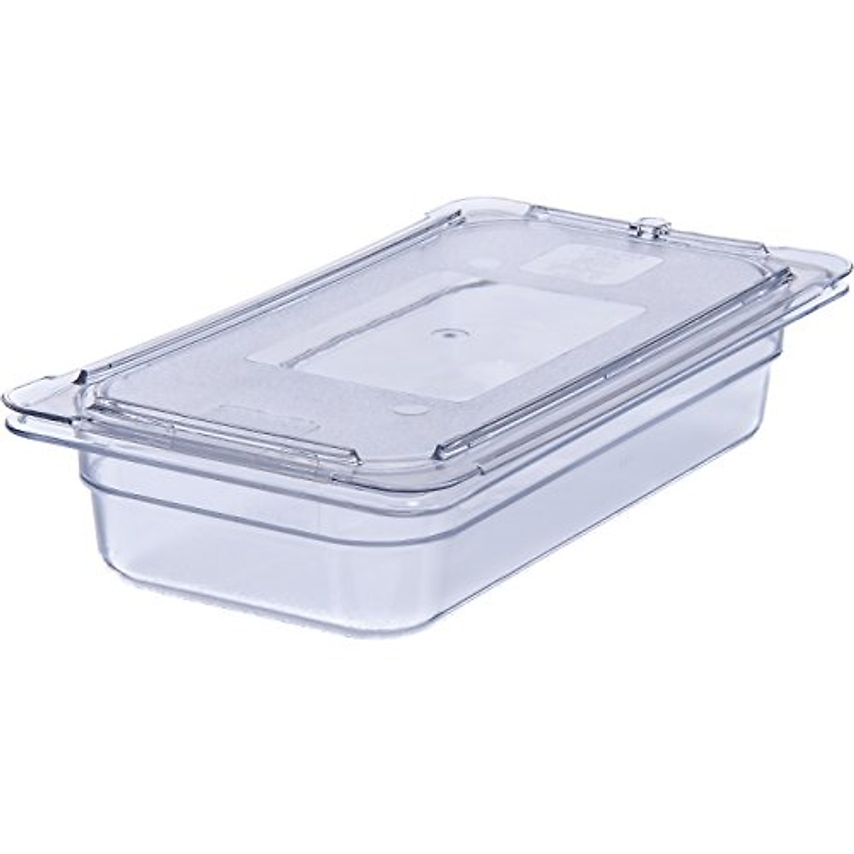 Carlisle FoodService Products 10276U07 Polycarbonate Universal Flat Lid, 12-3/4" Length x 7" Width x 7/16" Height, Clear, For TopNotch One-Third Size Food Pans (Case of 6)