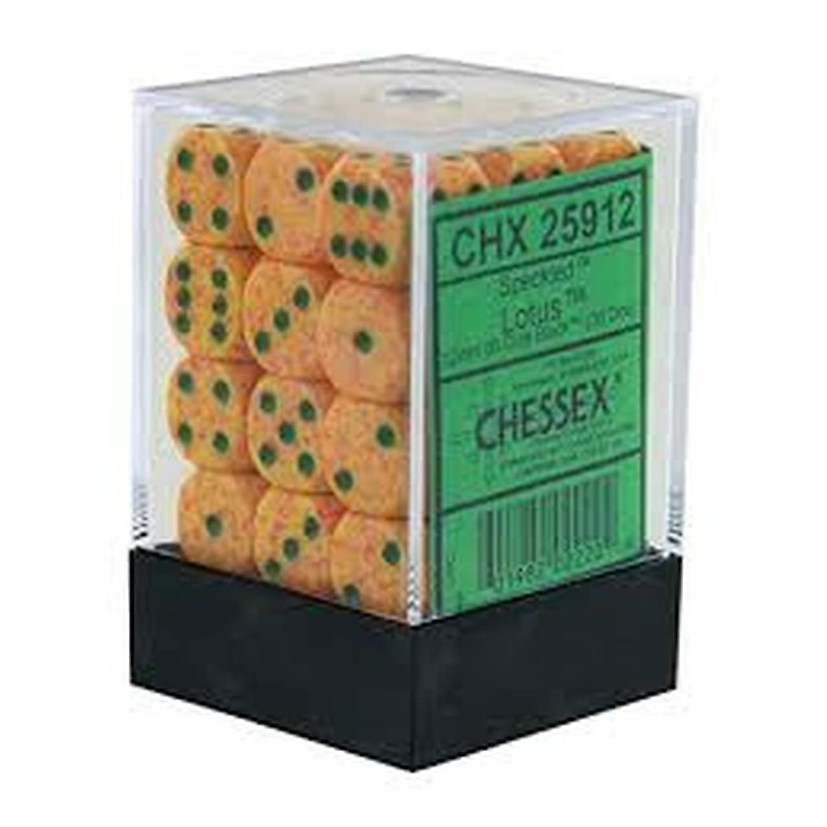 DND Dice Set-Chessex D&D Dice-12mm Speckled Lotus Plastic Polyhedral Dice Set-Dungeons and Dragons Dice Includes 36 Dice – D6 (CHX25912)