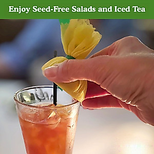 Regency Wraps Lemon Cover With Ribbon For Seed Free Squeezing of Lemon Halves or Wedges, Ribbon Wrap, Yellow (100 Count)