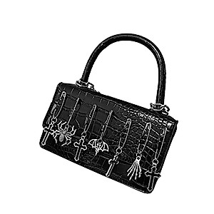 Goth Shoulder Bag Women Metal Punk Rock Mini Handbag Woman Crossbody Bags Purses(punk)