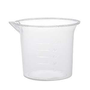 uxcell 2pcs Measuring Cup Labs PP Graduated Beakers 25ml
