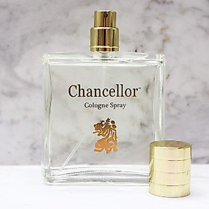 Chancellor Cologne by Romane and Tru Fragrance - Eau de Cologne - Bold and Spicy Masculine Scent - Mandarin, Fern, Lavender, Sandalwood - 3.4 oz 100 ml