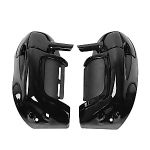 XFMT Lower Vented Leg Fairings W/ 6.5" Speaker Box Pods for Harley Touring 1983-2013 Road King Electra Street Glide Ultra Classic