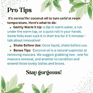 NatureCall Coconut Oil for Eyelash and Eyebrow Growth (pack of 1, 10ml bottle)