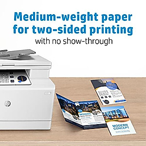 HP Enhanced Business Paper, Matte, 8.5x11 in, 40 lb, 150 sheets, works with laser printers (Q6543A),White