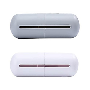 4 pcs Wall-Mounted Trash Bag Container Shape Trash Bag Garbage Bag Storage Box for Bathroom Kitchen (White + Grey)