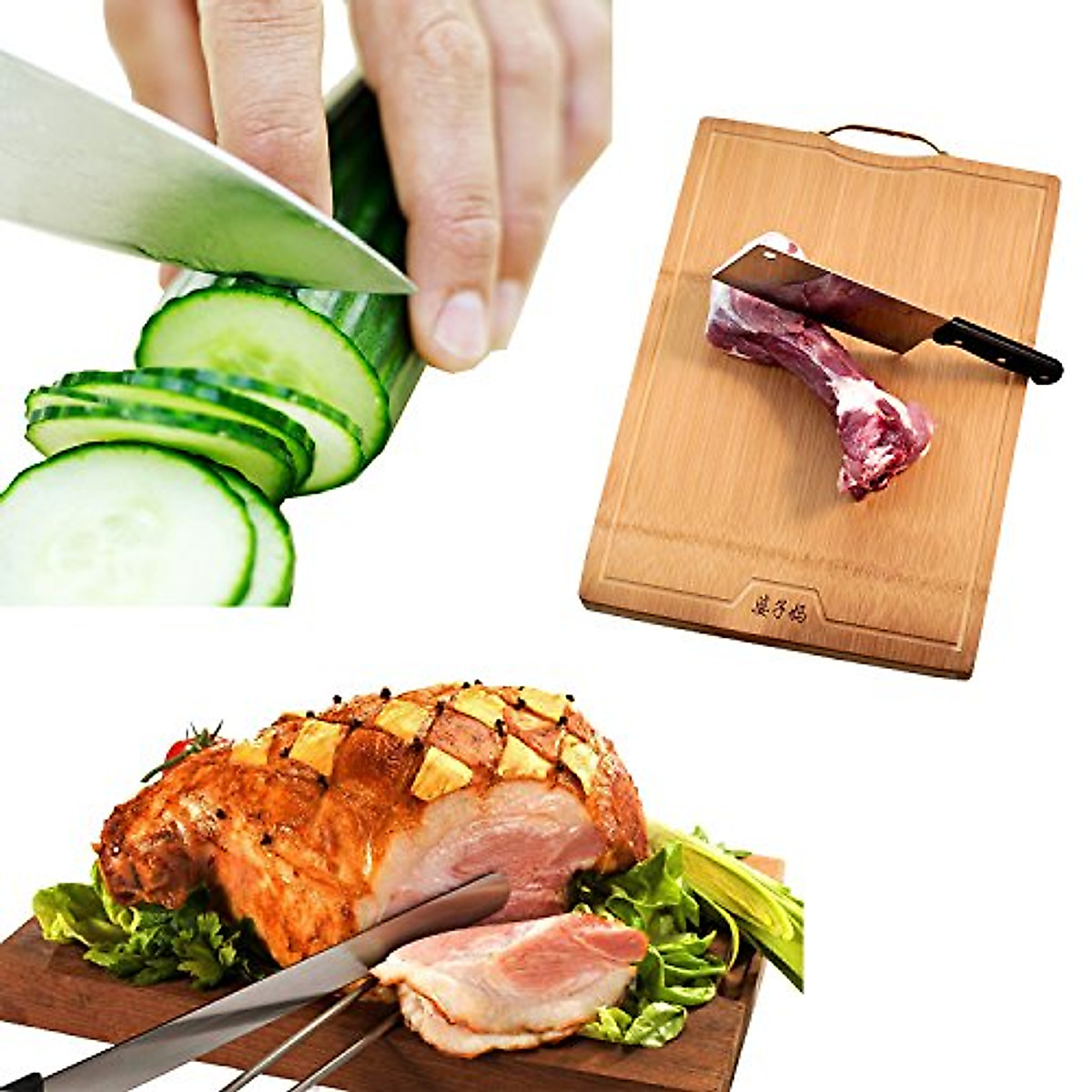 Knife Sharpening Stone, 2-Sided Whetstone with Non-Slip Base, Best Kitchen Blade Sharpener, Grit 1000/6000 Waterstone