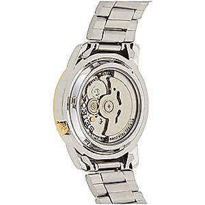 SEIKO Men's SNKE54 5 Automatic White Dial Two-Tone Stainless Steel Watch