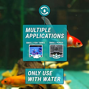 TERA PUMP Automatic Electric Water Replacement Pump, Submersible Water Pump for Gravel Cleaner, Fish Tank Water Changer Sand Washer with Filter & 50 ft Hose (Up to 8 Liters per Min)