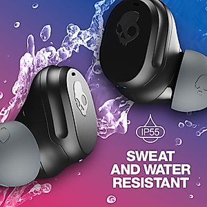 Skullcandy Mod In-Ear Wireless Earbuds, Multipoint Pairing, 34 Hr Battery, Microphone, Works with iPhone Android and Bluetooth Devices - Black