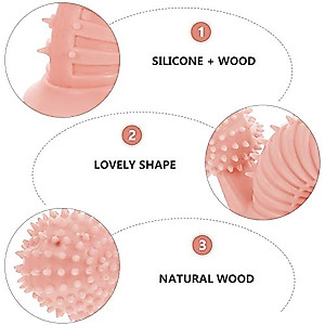 pet Teething Toys Dog Teeth Cleaning Toy Puzzle Toys Puppies Toys Dog Molar Toy Puppy Dog Toothbrush Toy Dog Dental Care Toy Dog Teeth Grinding Toy Missing Food TPR Indestructible