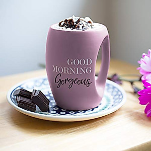 Pavilion Gift Company Good Morning Gorgeous 16 oz Mug, 1 Count (Pack of 1), Purple
