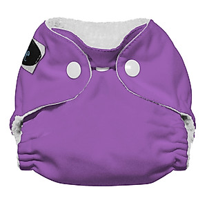Imagine Baby Products Newborn Stay Dry All-in-One Snap Diaper, Amethyst