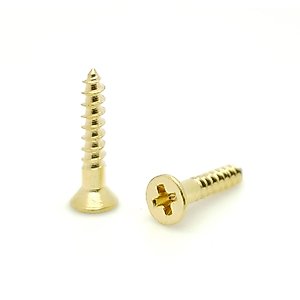 100 Qty #4 x 5/8" Flat Head Solid Brass Phillips Head Wood Screws (BCP102)