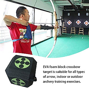 Nicedea, Training Target Square 3D Target Cube 6Sided Foam Arrow Dice SelfHealing Broadhead Target, Black