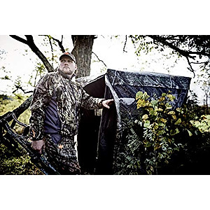 Ameristep Pro Series Extreme View Hub Blind | 3-Person Hunting Blind in Mossy Oak Country DNA Camo
