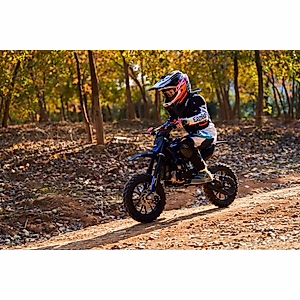 MotoTec Thunder 50cc 2-Stroke Kids Gas Dirt Bike Green