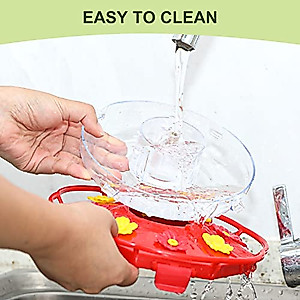 Rihogar Hummingbird Feeders for Outdoors Hanging, 2 Pack Hummingbird Feeder, Hummingbird Feeders for Outside, 8 Feeding Ports, Leak-Proof, Easy to Clean & Fill (14OZ)