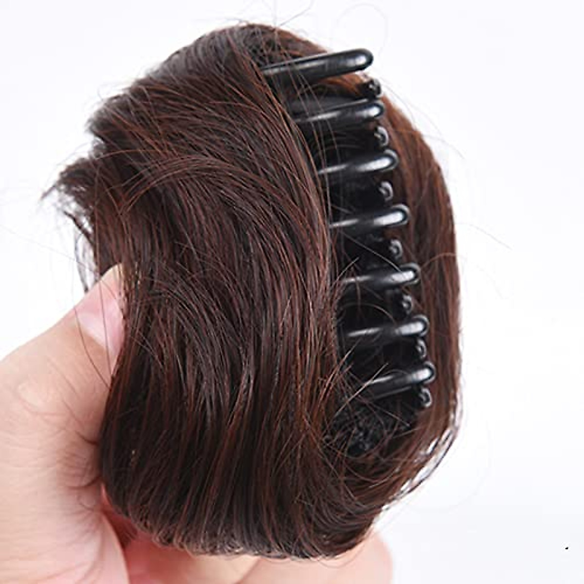 SDZNYQT 2PCS Cat Ears Hair Donut Chignon Claw Clip in Messy Hair Bun Mini Claw Clip in Updo Bun Extensions Wig Accessory Cat ears bun (2/33)