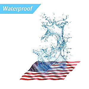 3PCS Reflective American US Flag Decal for Car, 5''×3'' Vinyl Thin Blue Line USA Patriotic Stripe Stickers, Car Trucks Decor for Window Bumper, Police, Law Enforcement Officers (Red/F)