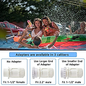 KINFAVOU Pool Fountain - Dual Spray Water Fountains for Ground & Above Ground Pool, Adjustable Waterfall Sprinkler Cooler for Pool, Swimming Pool Spa Water Temperatures