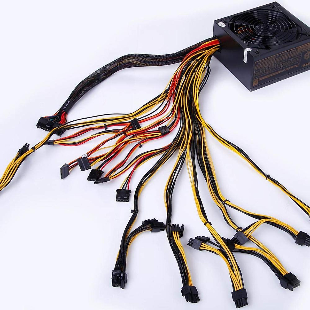 IBEST IMPETUS 1600W Miner Power Supply 90 Plus Gold Designed for US Full Voltage 110V 1600w Mining Bitcoin ETH PSU with US Adapter Cable