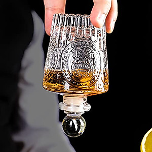 SuproBarware Bitters Bottle 4pcs Glass Dash Bottle Set for Cocktail with Zinc Alloy Dasher Top, Decorative Bottle， for Cocktail and Display (4pcs)