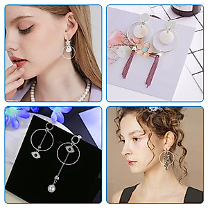 100Pcs Earring Hoops for Jewelry Making, 30mm Earring Finding Hypoallergenic Round Circle Earrings Beading Hoop Bulk Open Bezel Pendant Frame for DIY Earring Making Jewelry Finding(Gold)