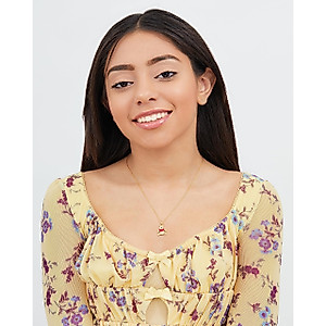 Disney Winnie the Pooh Necklace - Yellow Gold Flash Plated Sterling Silver Necklace - 18-inch Chain Necklace with Winnie the Pooh Pendant