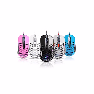 Xtrfy M4 RGB Ultra-Light Gaming Mouse, Unique Right-Handed Design, Pixart 3389 Sensor, EZcord® - Retro