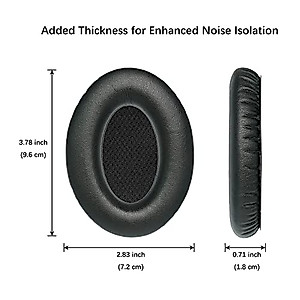 Premium Earpad Replacements for Bose Triport 1 (TP-1) Triport 1A (TP-1A), Around-Ear 1 (AE1) Headphones, Ear Pads Cushions with Noise Isolation Foam, Added Thickness