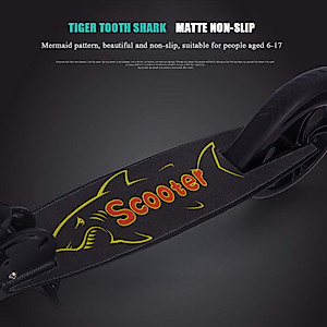 WRRAC-Trampolines Scooters for Kids 8 Years and up - Quick-Release Folding System - Dual Suspension System + Brake Big Wheels Great Kick Scooters for Adults and Teens