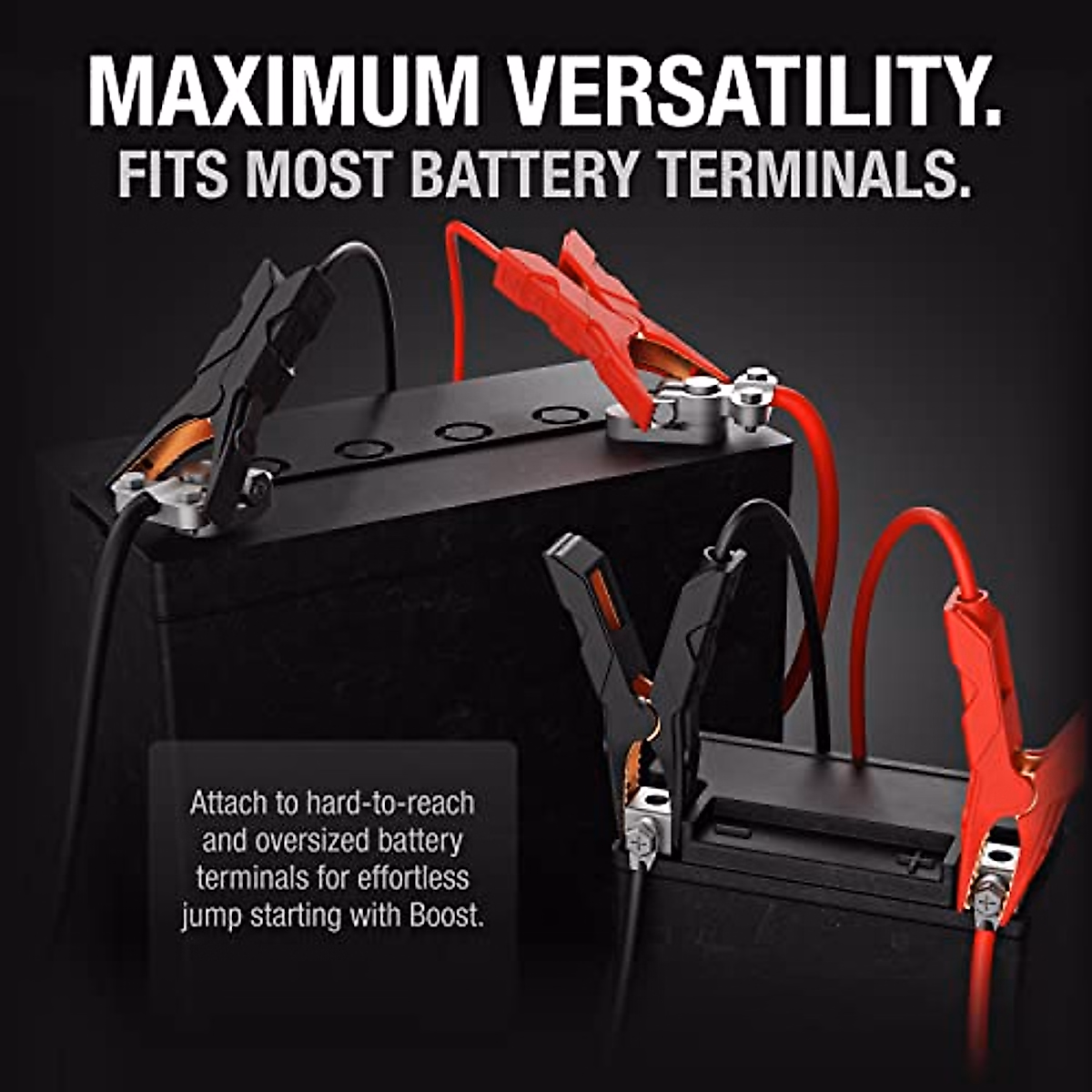 NOCO GBC003 Boost HD Precision Battery Clamps for GB20, GB40, GB50, and GBX45 UltraSafe Lithium Jump Starters