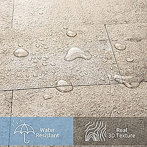 Art3d 102-Piece Peel and Stick Wall Tile for Kitchen Backsplash, Bathroom, Fireplace, 3in. × 6in. Stick on Subway Tile Stone Beige