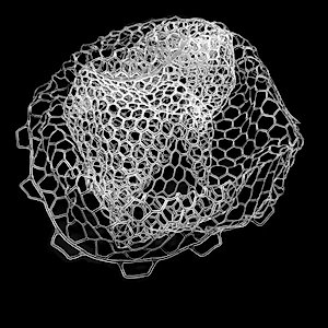 Fishing Net Replacement for Rubber Fly Fish Landing Net Mesh Bag,Depth 24.8" Soft transparent Rubber Mesh Net Large Size Clear Color